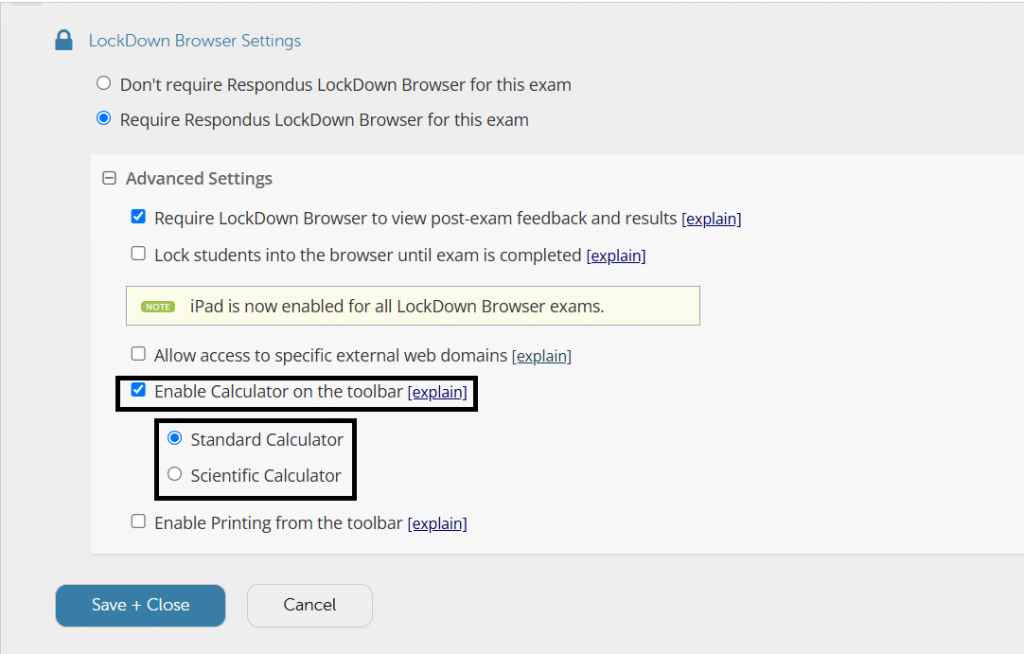 Using the Respondus LockDown Browser – Faculty Blackboard