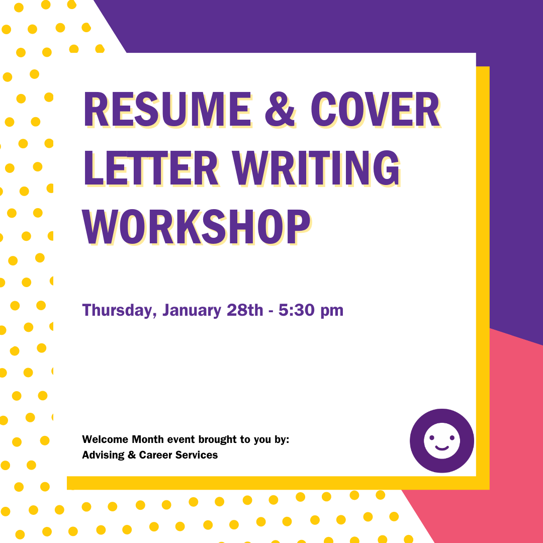 Resume & Cover Letter Writing Workshop | Orientation