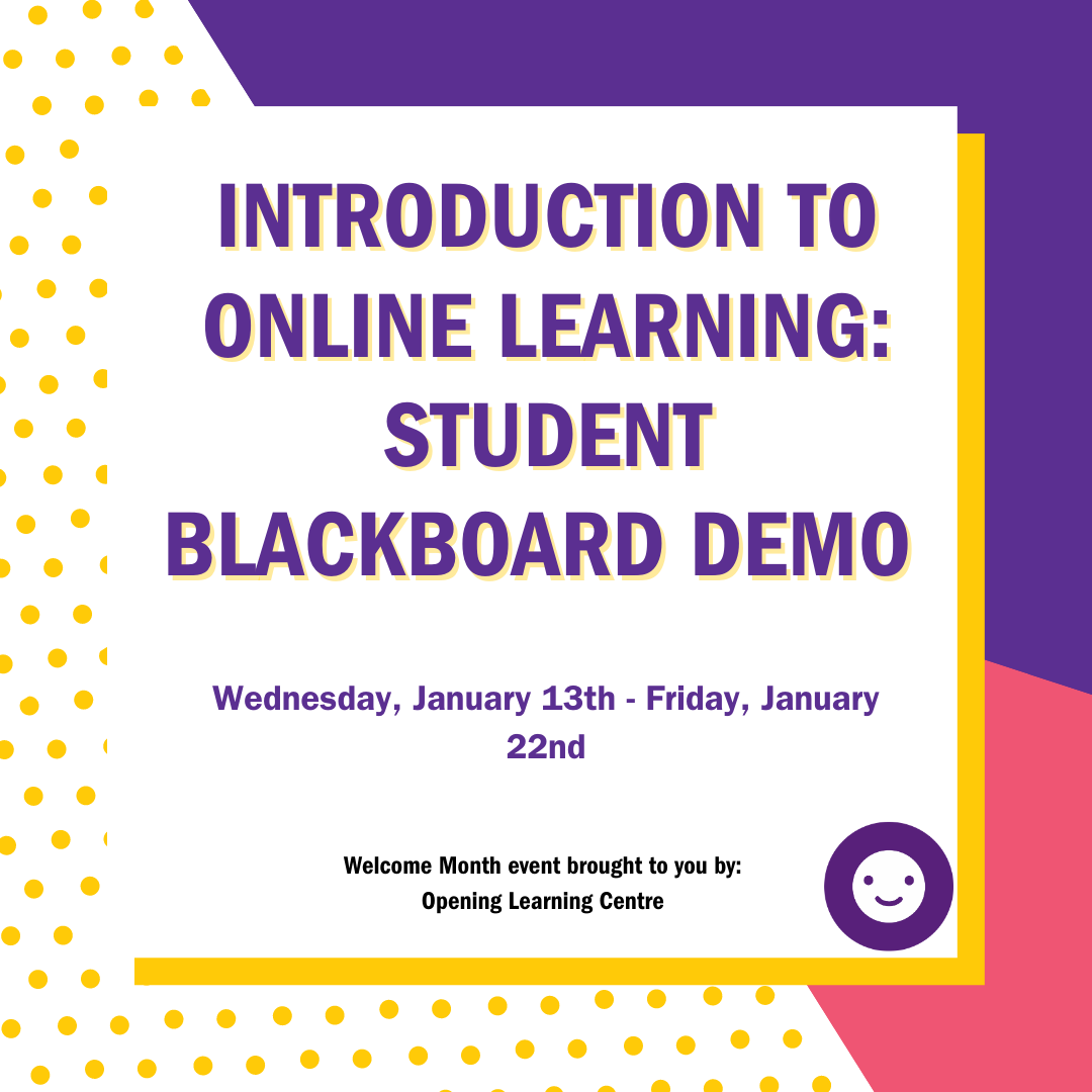 Introduction to Online Learning: Student Blackboard Demo | Orientation