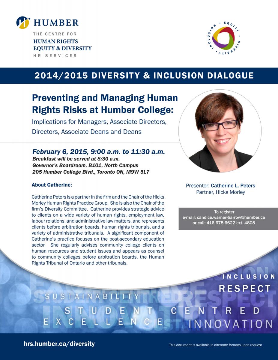 Preventing and Managing Human Rights Risk at Humber | Humber Communiqué