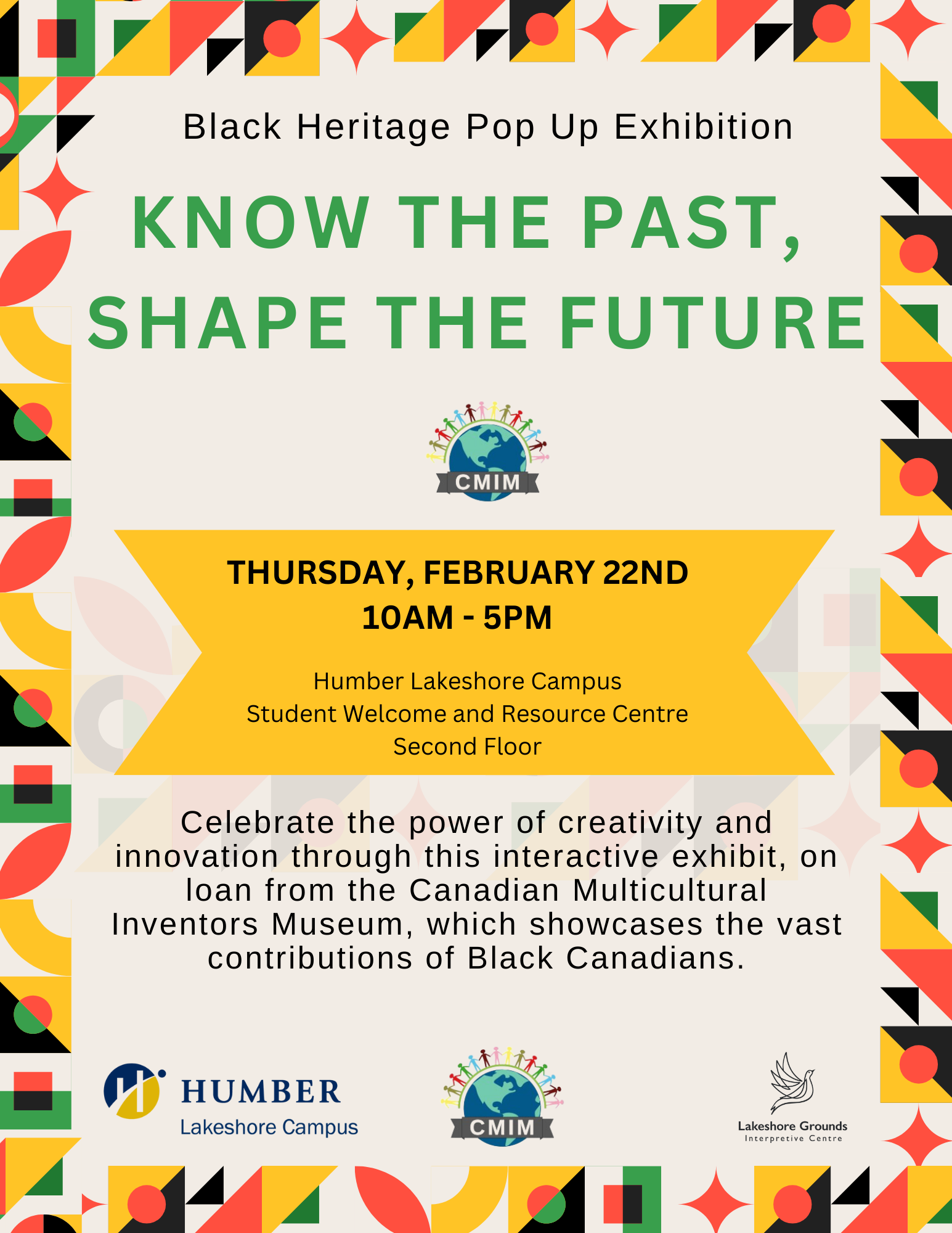 Black Heritage Month Pop-Up Exhibition at Lakeshore Campus | Humber ...