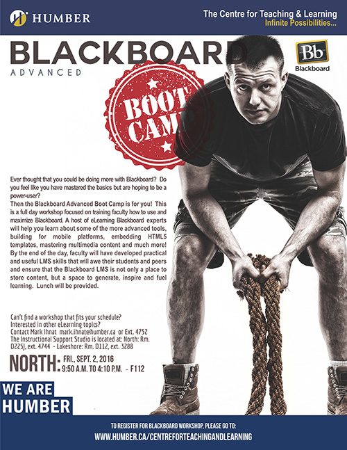 CTL: Blackboard Advanced Boot Camp | Humber Communiqué
