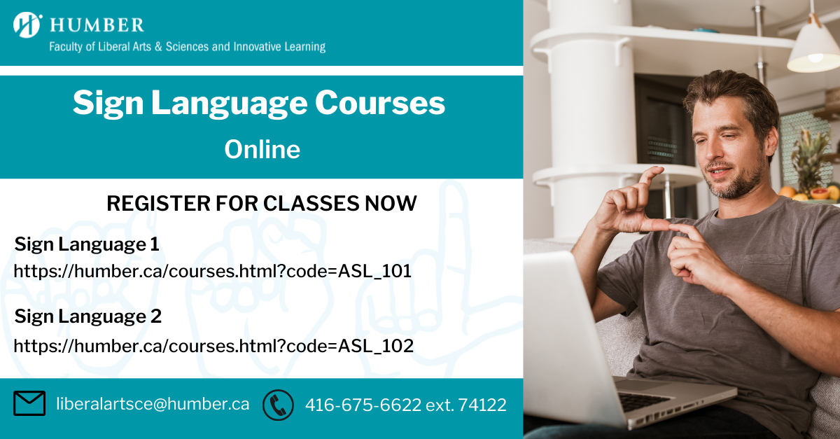 Online Sign Language Class | Humber Communiqué