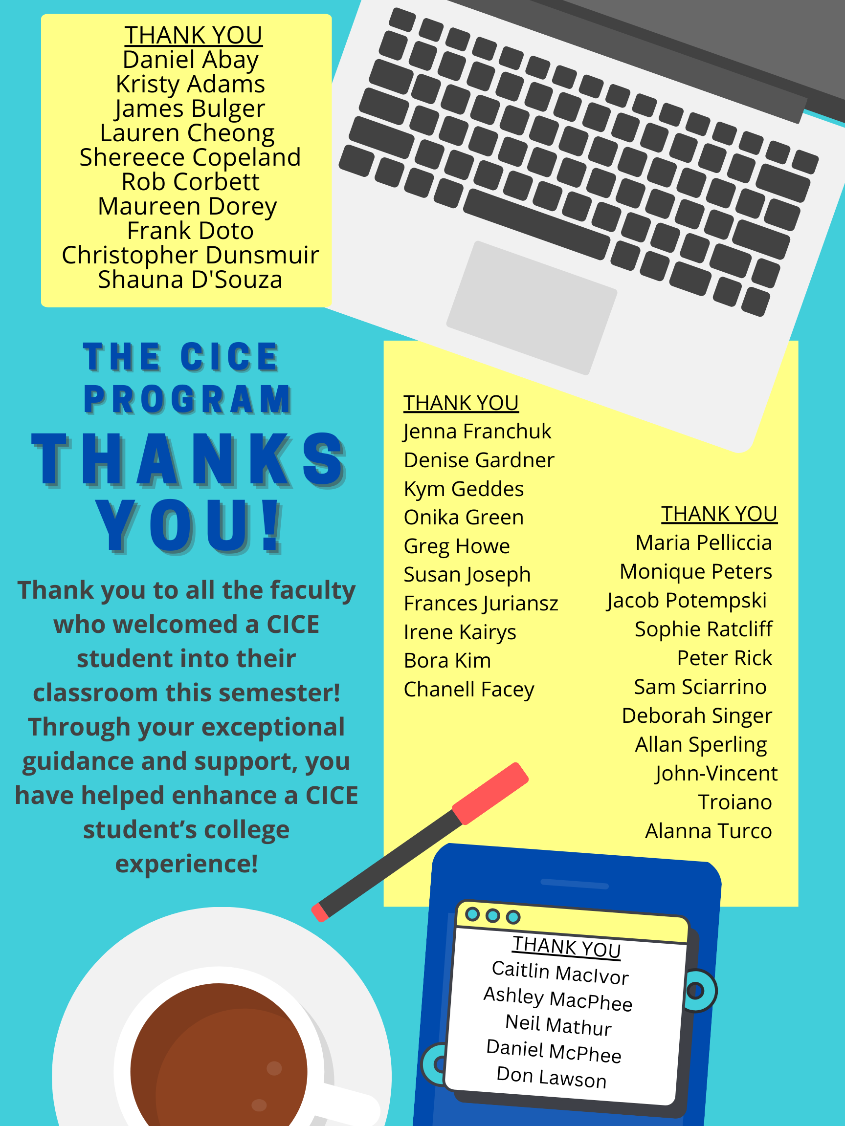 Thank You from the CICE Program | Humber Communiqué
