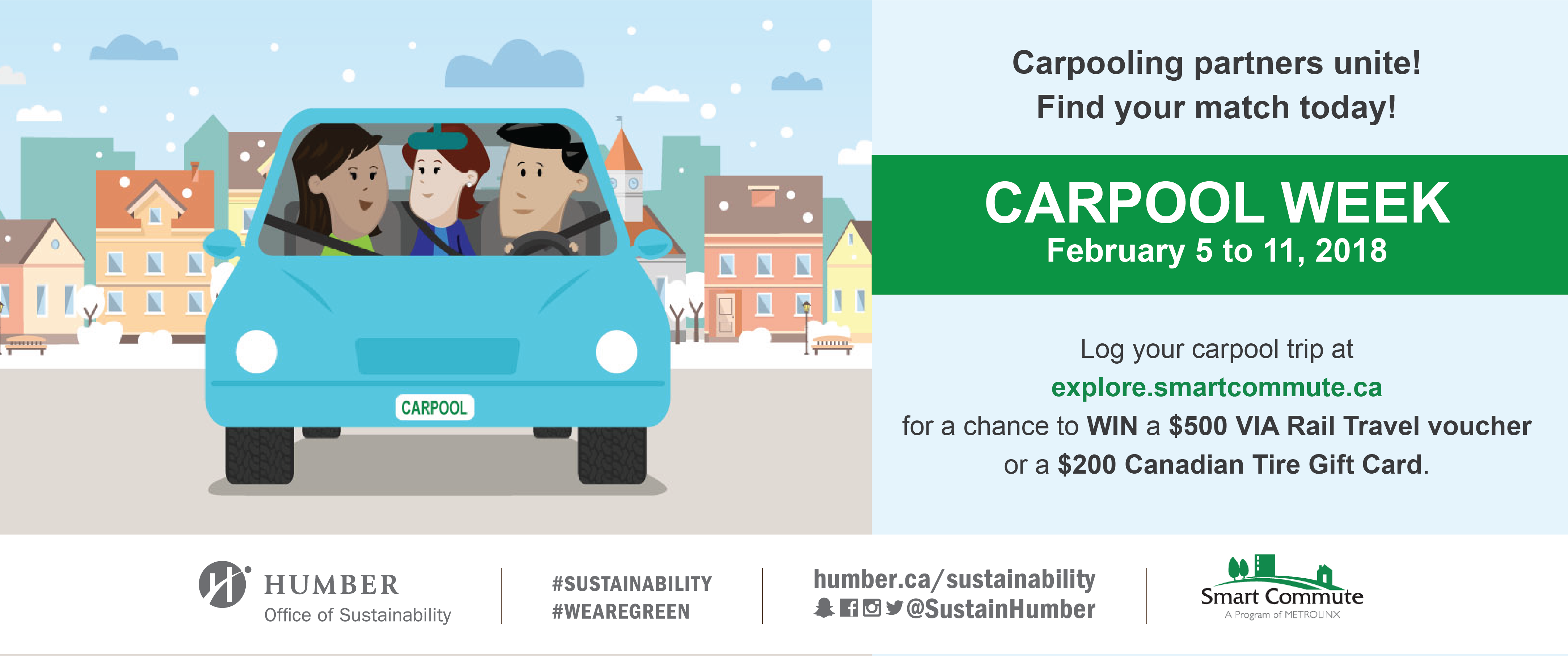 Carpool Week | Humber Communiqué