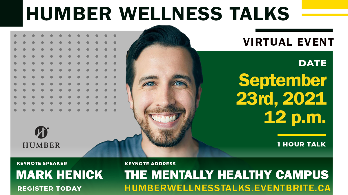 Advocate Mark Henick talks mentally healthy campuses at Humber College ...